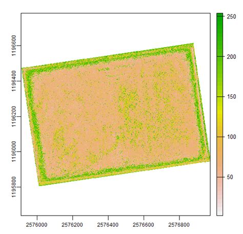 R Rotated Raster Is Cropped When Terrarectify Is Applied Geographic Information Systems