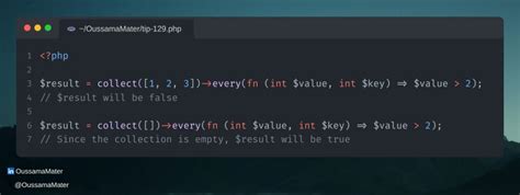 laravel tip💡 the every collection method oussama mater posted on