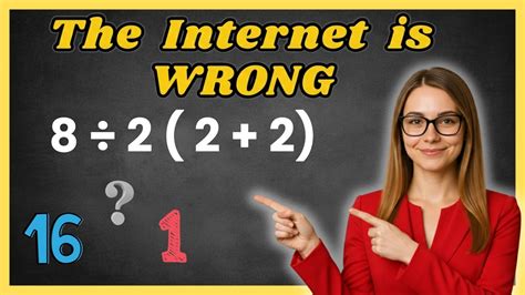 The Internet Is Wrong About This Viral Math Problem Pemdas Can Wreck Your Algebra Youtube