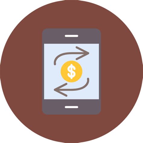 mobile transfer generic color fill icon