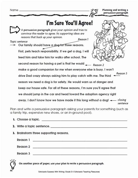 50 Third Grade Writing Worksheet Chessmuseum Template Library