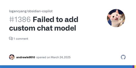 Failed To Add Custom Chat Model Issue Logancyang Obsidian Copilot GitHub