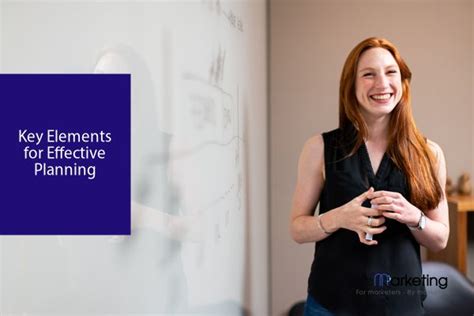 Key Elements For Effective Planning