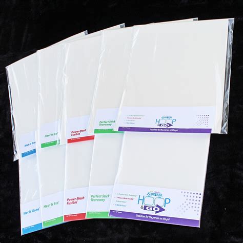 Floriani Hoop N Go Stabilizer Sheet Sets