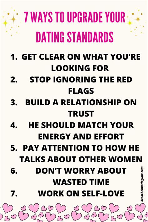 Best 13 7 Key Ways To Raise Your Dating Standards Artofit