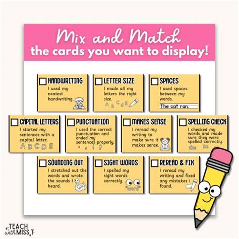 Primary Writing Checklist For Editing Sentence Writing Anchor Chart