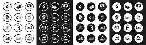 Set Board With Graph Chart Browser Setting Target Lead Management Advertising Monitor And