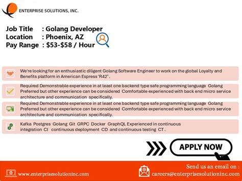 enterprise solutions inc on linkedin golang golangjobs