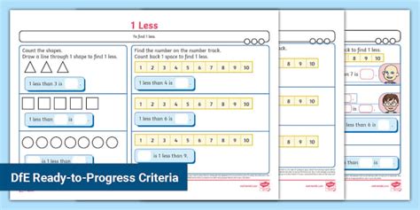 👉 1 Less Differentiated Maths Worksheets Teacher Made