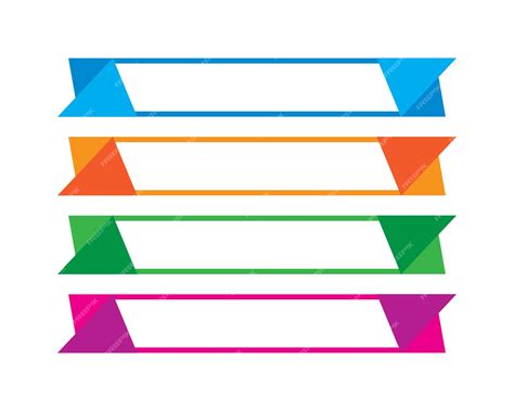 Premium Vector A Colorful Row Of Rainbow Ribbons With A Rainbow Colored Border
