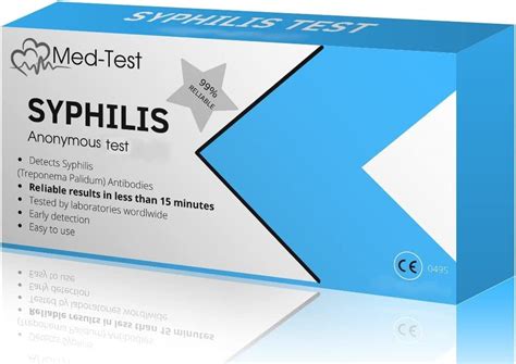 Syphilis Home Test Kit For Fast Male And Female Sti Results Std