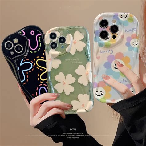 Smile Flower Phone Case For Infinix Smart Plus Tecno Spark Go Hot