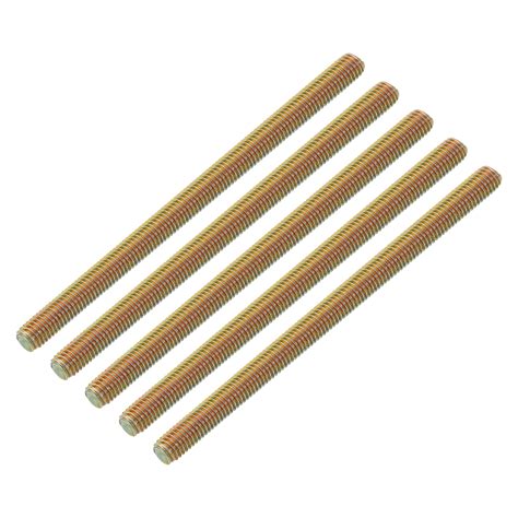 Uxcell 30 Pack Fully Threaded Rod M8 125x130mm Carbon Steel Long