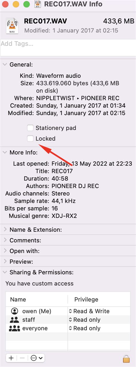 Unable To Delete Xdj Rx2 Recordings Locked Files Rdjs