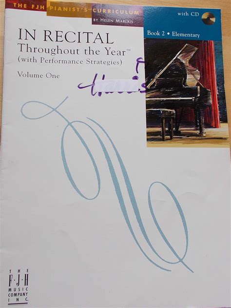 In Recital Throughout The Year Volume One Book 2 Book And Cd Helen