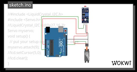 Photoresistor Servo Wokwi Esp32 Stm32 Arduino Simulator