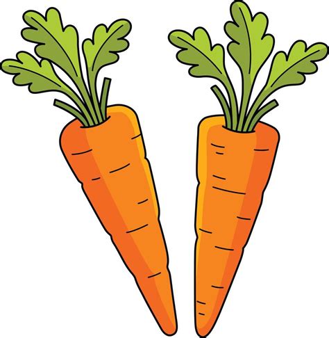 Carrots Vegetable Cartoon Colored Clipart 21964639 Vector Art At Vecteezy