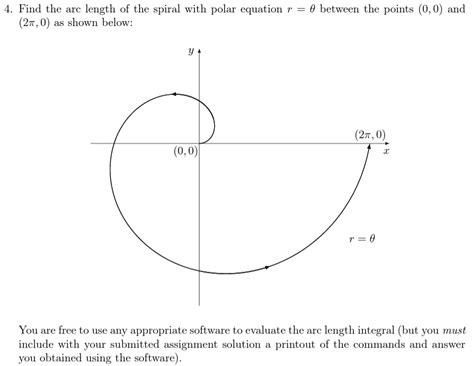Solved Find The Arc Length Of The Spiral With Polar Chegg