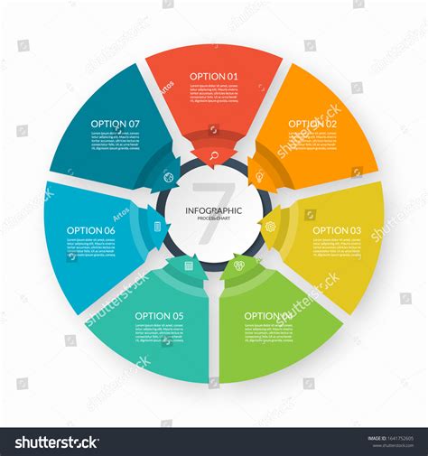 Infographic Process Chart Circular Design Template Stock Vector Royalty Free 1641752605