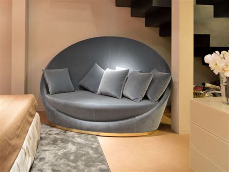 Small Round Couch Chair And Eclectic Addition To Any Home These