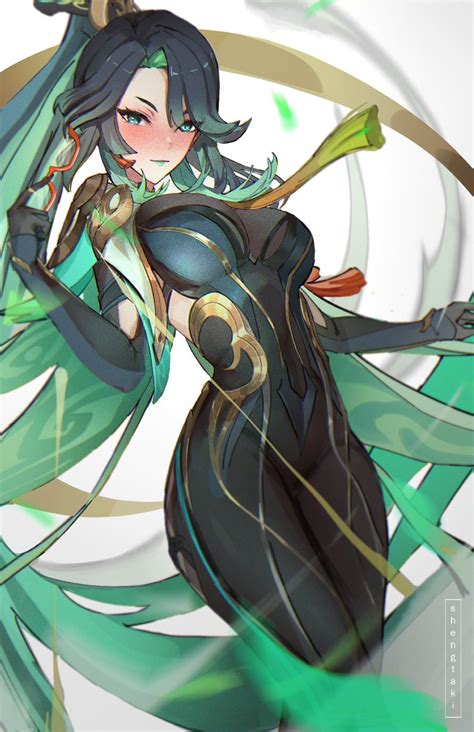 Xianyun And Cloud Retainer Genshin Impact Drawn By Shengtaki Danbooru