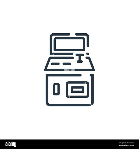 Arcade Game Outline Vector Icon Thin Line Black Arcade Game Icon Flat Vector Simple Element