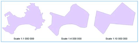 The Representation Of Vector Data At Different Scales Download Scientific Diagram