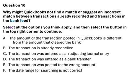 S3q10 Why Might Quickbooks Not Find A Match Or Suggest An Incorrect