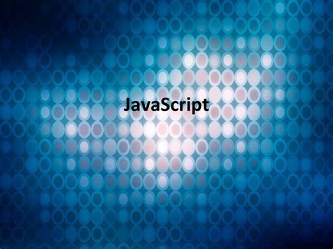 Javascript презентация онлайн
