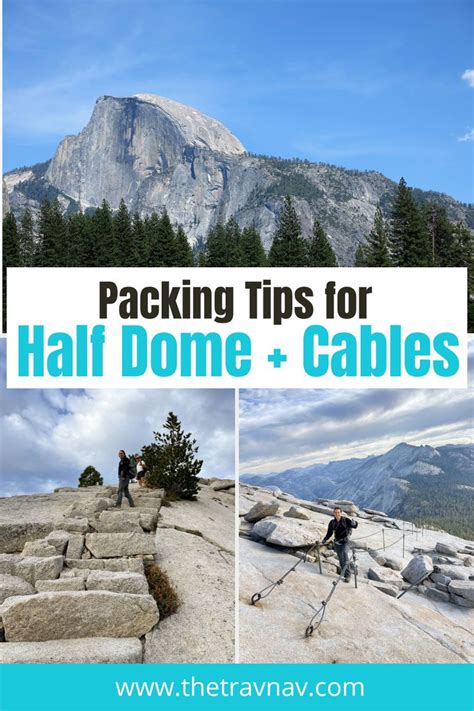 Half Dome Hike In Yosemite National Park Hiking Half Dome Yosemite Map Yosemite Half Dome