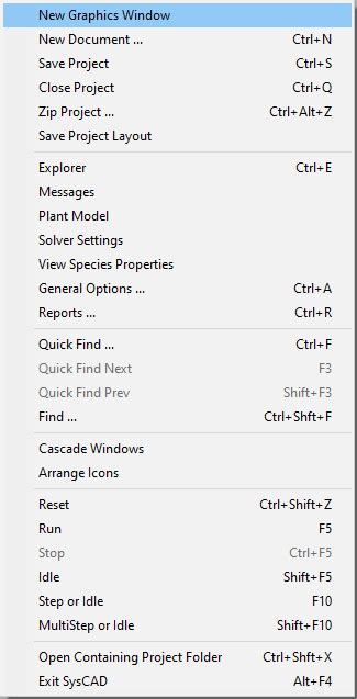 menu commands syscad documentation