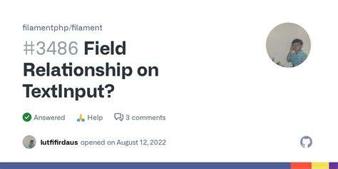 Field Relationship On Textinput · Filamentphp Filament · Discussion