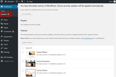 Wordpress Admin Page