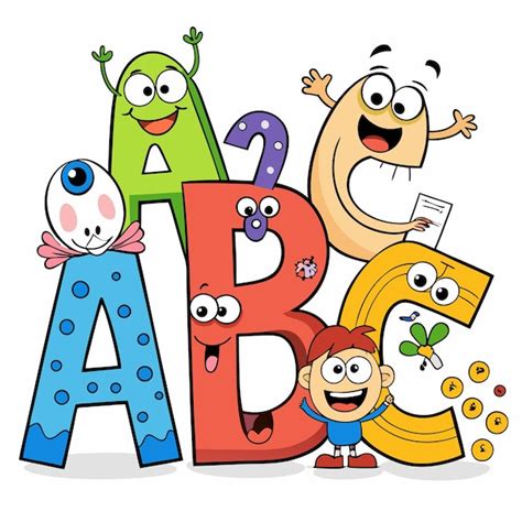 Cartoon Abc Letters With Cute Faces And Smiling Expressions Premium Ai Generated Vector