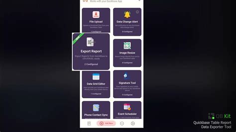 Qb Kit Quickbase Table Report Data Exporter Tool Youtube