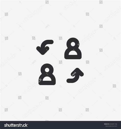 Vector Illustration Interaction Communication Icon Stock Vector Royalty Free 2028391166