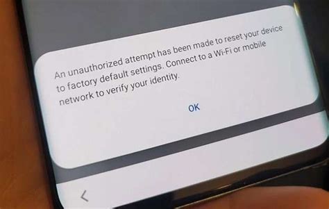 How To Fix An Unauthorized Attempt To Factory Reset Samsung Tablet