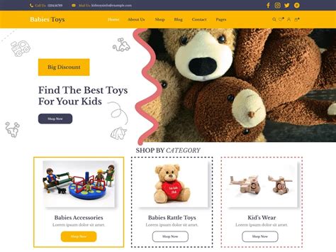 Vibrant And Dynamic Toy Store Fse Wordpress Theme