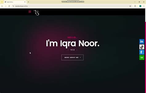 iqra siddique on linkedin portfolioupdate webdeveloper