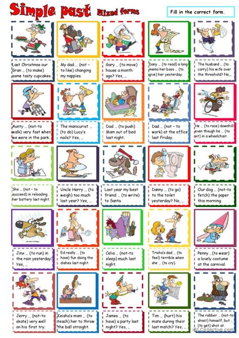 Past Simple Affirmative Negative English Esl Worksheets Pdf And Doc