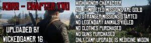 RDR2 Chapter 2 Save File Red Dead Redemption 2 Mod
