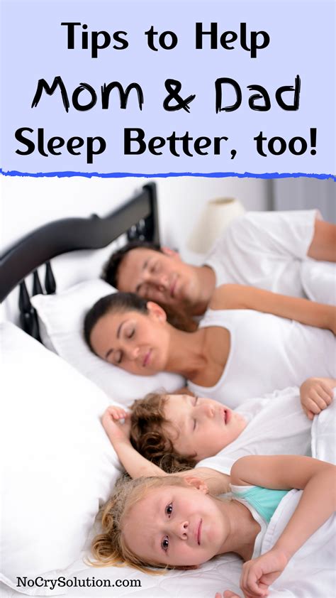 Helping Mom Dad Get Better Sleep Too Elizabeth Pantley The No Cry