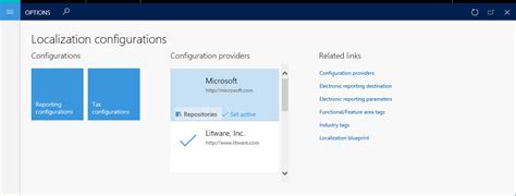 Download Electronic Reporting Configurations From Lifecycle Services