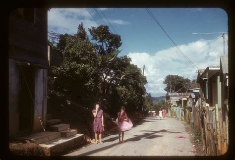 Cb18 Girls In Street Mar 61 Puerto Rico Clarence Baer Flickr
