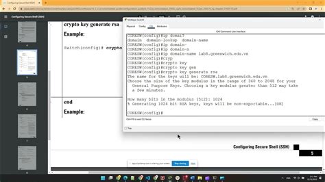 Enable Ssh On Vty Of Cisco Devices Youtube