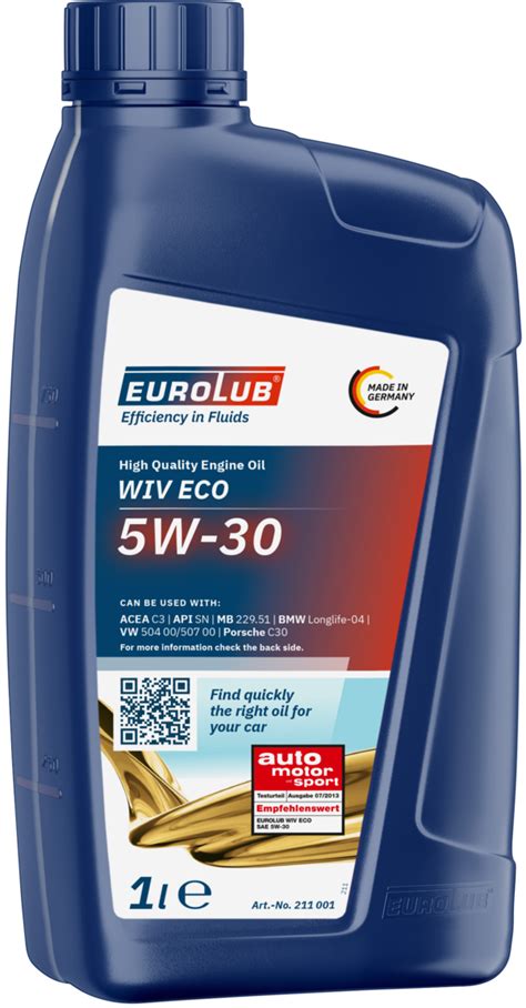 WIV ECO 5W-30 - 1 L | EUROLUB Onlineshop
