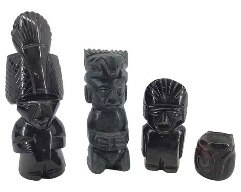 Bid Now 4pc South American Stone Fetish Sculptures Invalid Date Mst