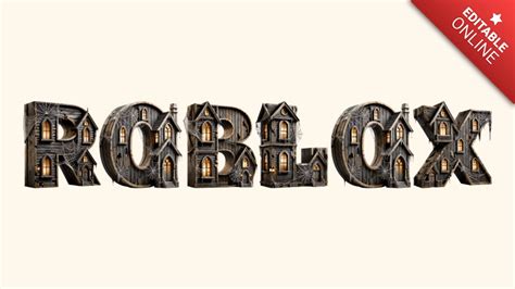 Roblox Haunted House Font Text Effect Generator