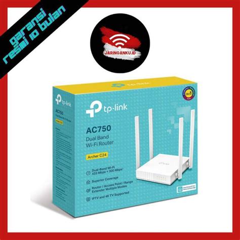 Promo Tp Link Archer C24 AC750 Dual Band Wi Fi Router High Speed Wi Fi C 24 Diskon 23 Di Seller