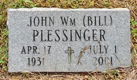 John William Bill” Plessinger 1931 2001 Find A Grave Memorial